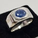 Natural Sapphire Ring Dark Blue Real Sapphire Stone Neelam Stone Ring ...