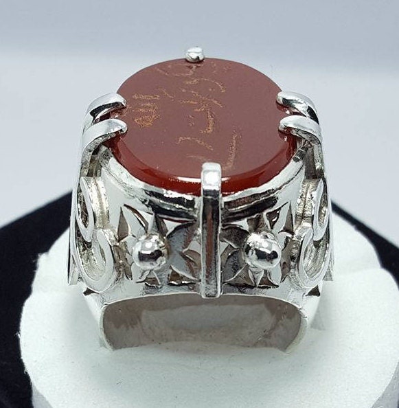 Nigel's Ring Design From the Movie Devil Wears Prada Carnelian Aqeeq ...
