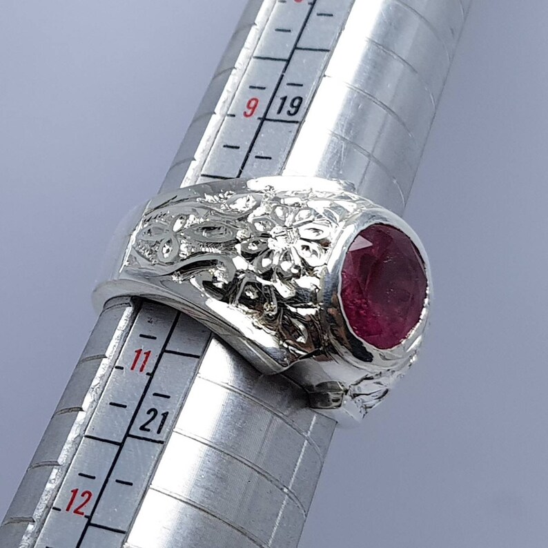 Real Big Ruby Ring Afghan Ruby Dark Blood Red Ruby Stone Ring - Etsy