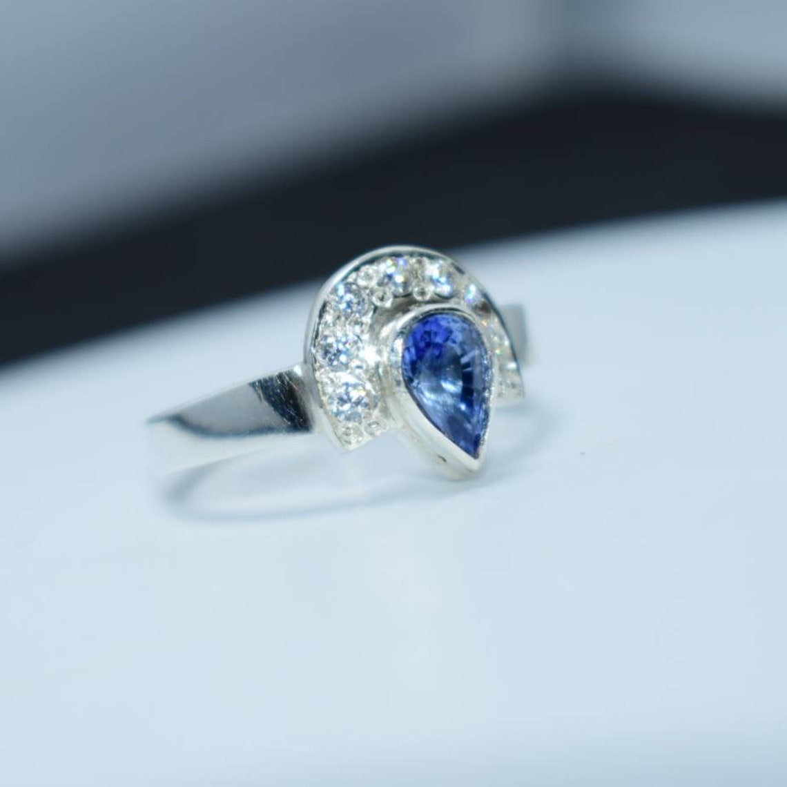 Unheated Untreated Royal Blue Pear Shape Sapphire Royal Blue | Etsy