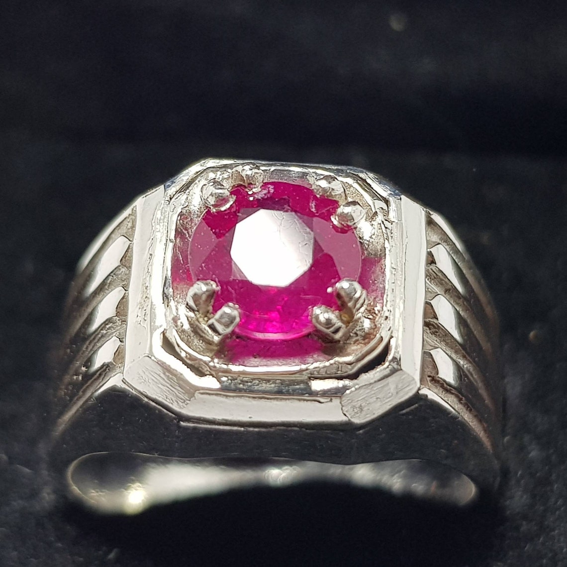Ruby Ring Yaqoot Ring Natural Ruby Stone Ring Mogok Ring - Etsy