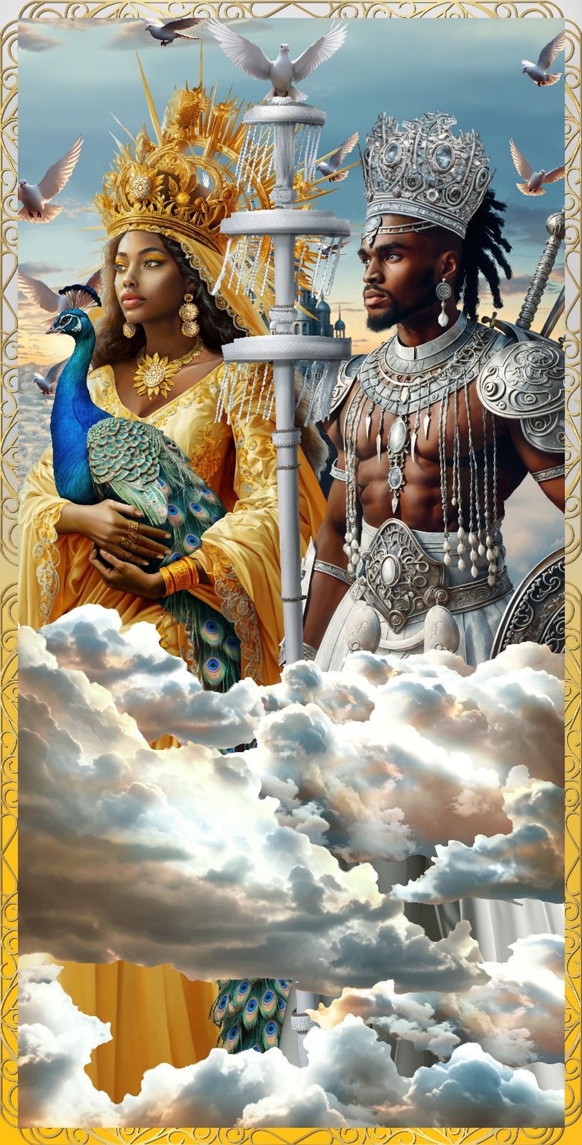 Obatala and Oya Primera Foto Paño Para Trono / Segunda Foto Obatala Con ...