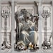 3D Obatala Throne Altar Panel – White Orisha of Purity, Wisdom & Divine ...