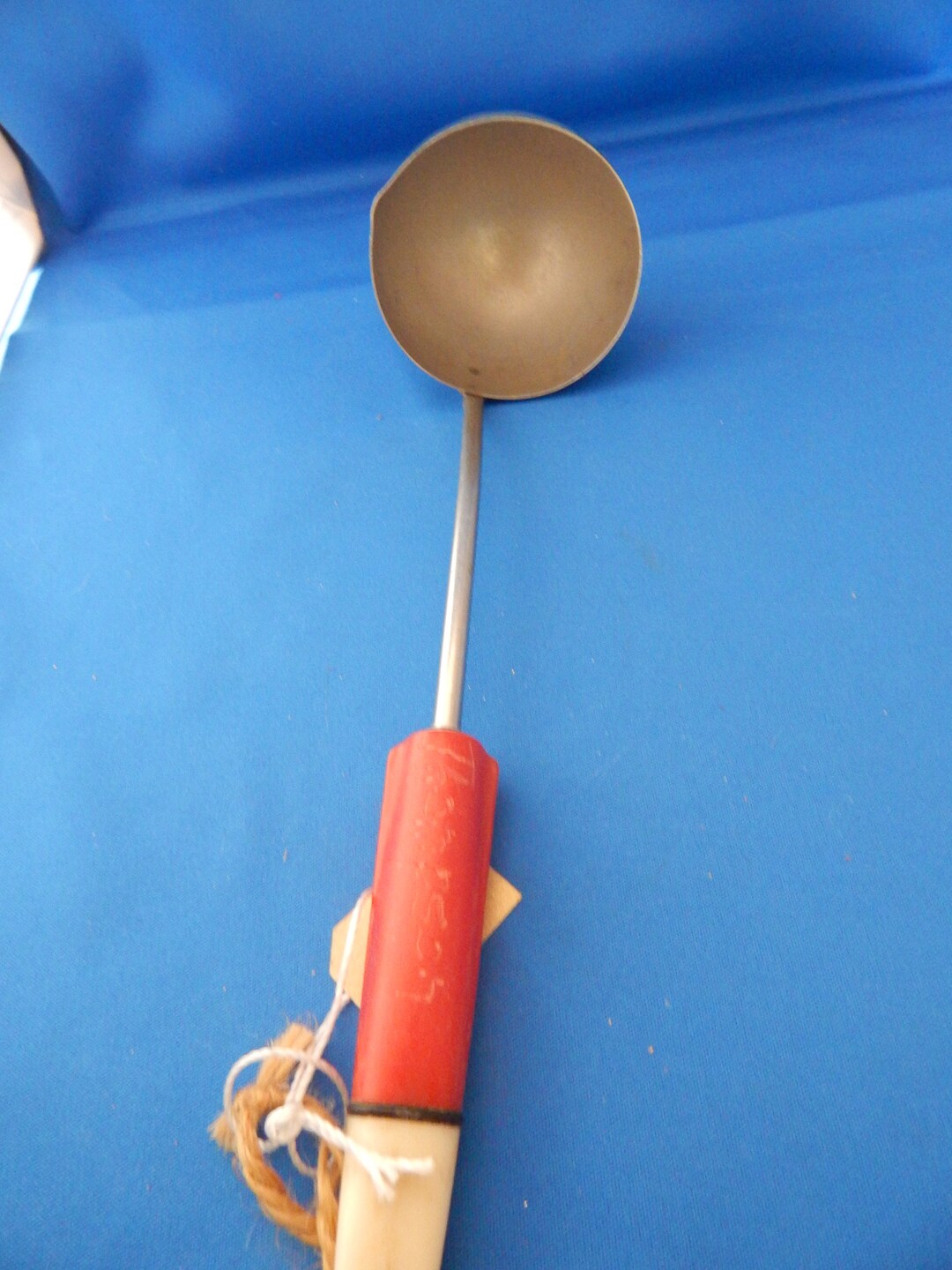Vintage Red Handled Ladle, Stainless, Kitchen Collectible - Etsy