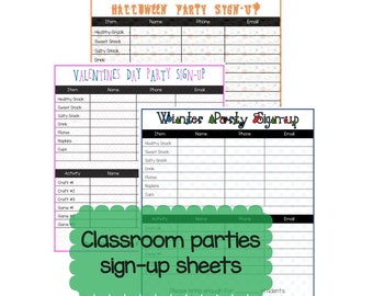 Halloween Party Sign Up - Etsy