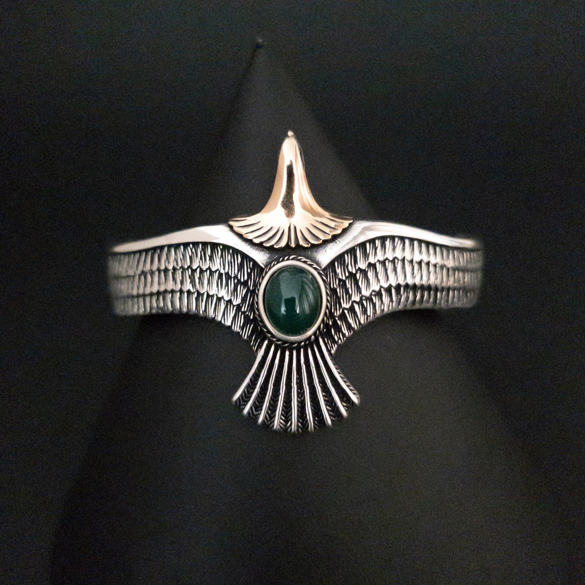 Eagle Shaped Silver Bracelet, Eagle Bracelet,925 Sterling Silver ...