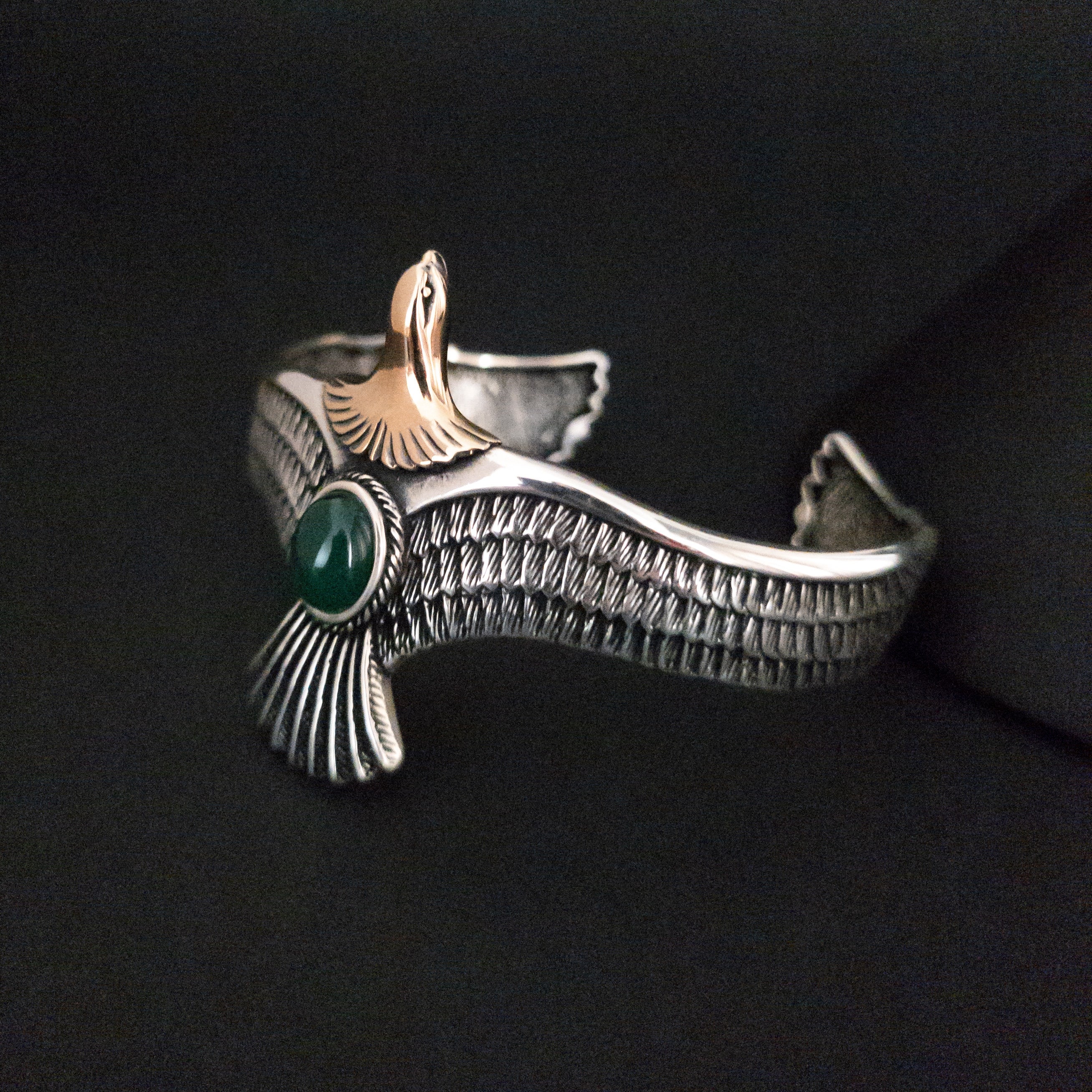Eagle Shaped Silver Bracelet, Eagle Bracelet,925 Sterling Silver ...