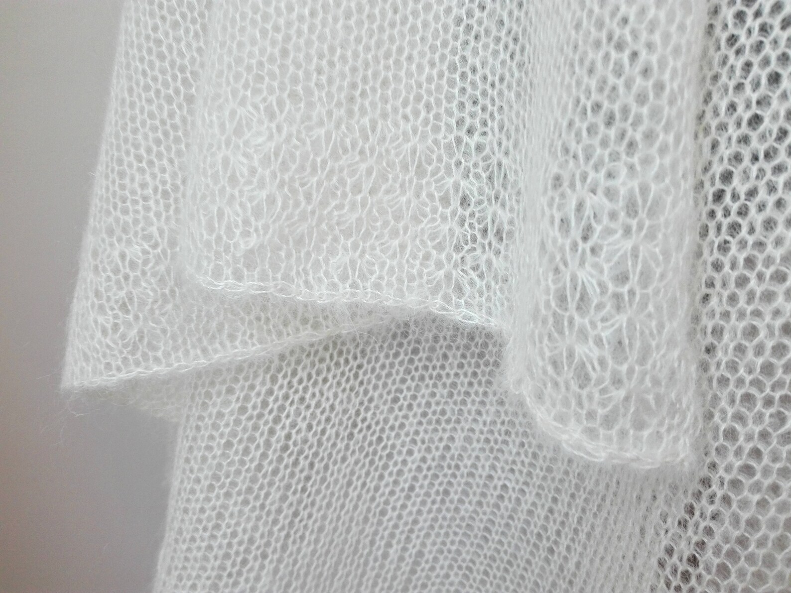 Ivory Mohair Shawl Wedding Wrap Woman Scarf Knit Mohair Shawl - Etsy