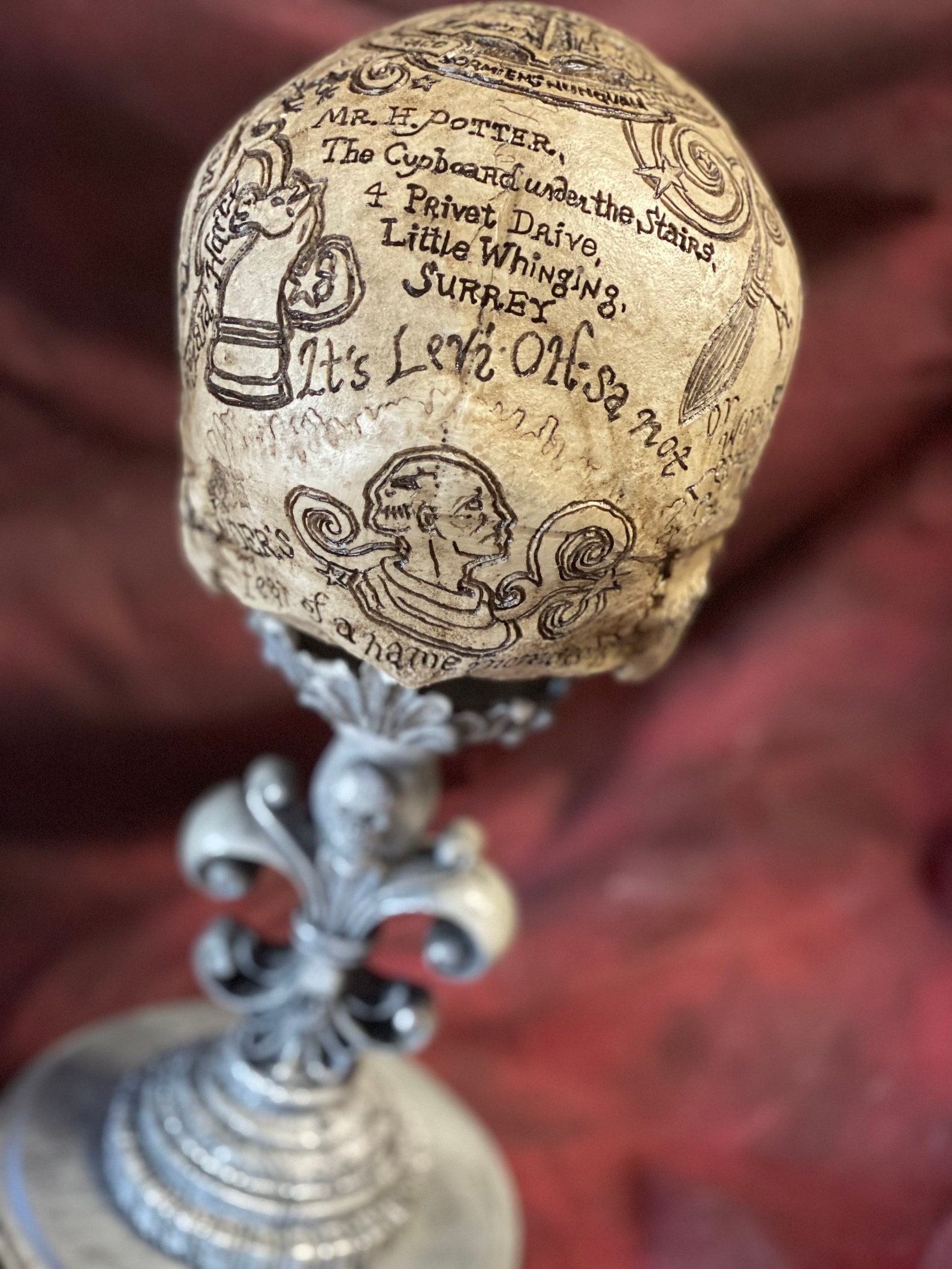 FREE Philosophers Stone Skull With Purchase of Sketch by Zane Wylie - Etsy