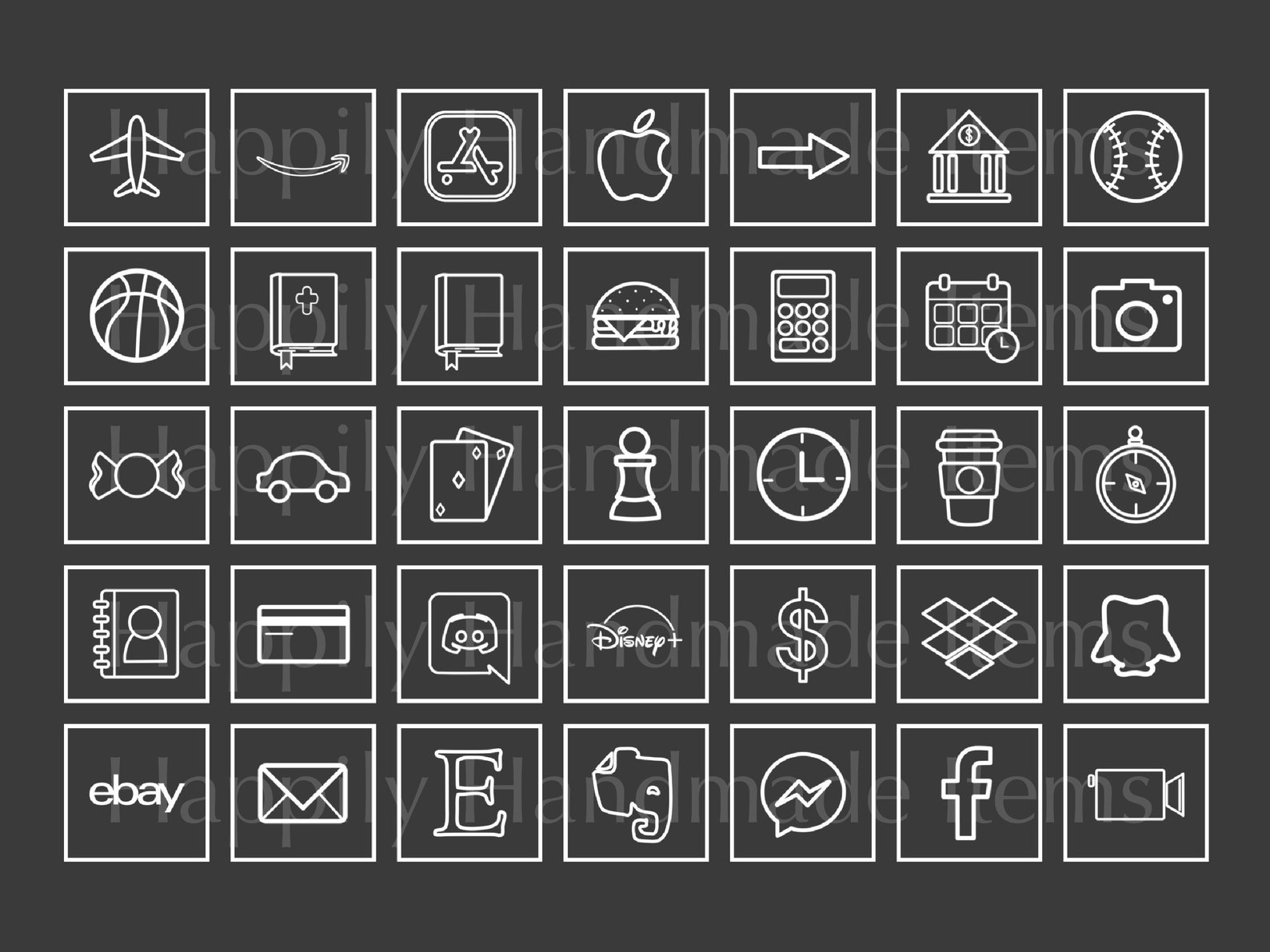 Pastel Beach App Icons Blue Pink Cream Tan Works With Any - Etsy