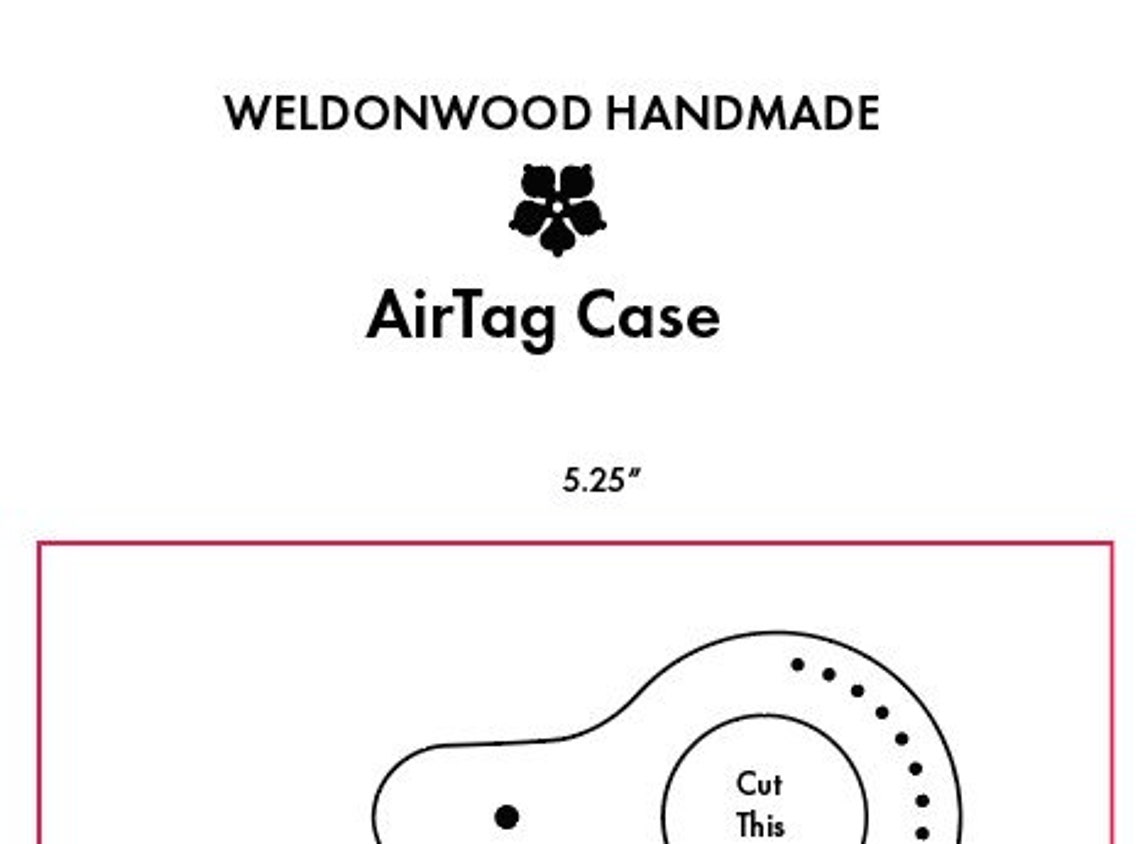 AirTag Case - Beginners Leather Crafter Template -easy Directions - Etsy