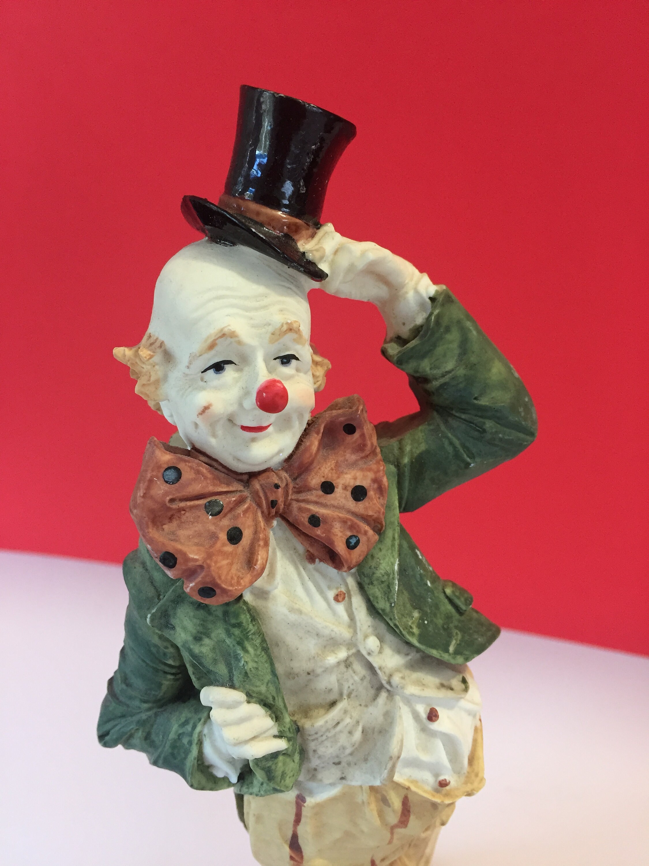 Vintage 80s Pucci 10" Clown/ Pucci Clown Statue/ 1988 Arnart / Artistic ...