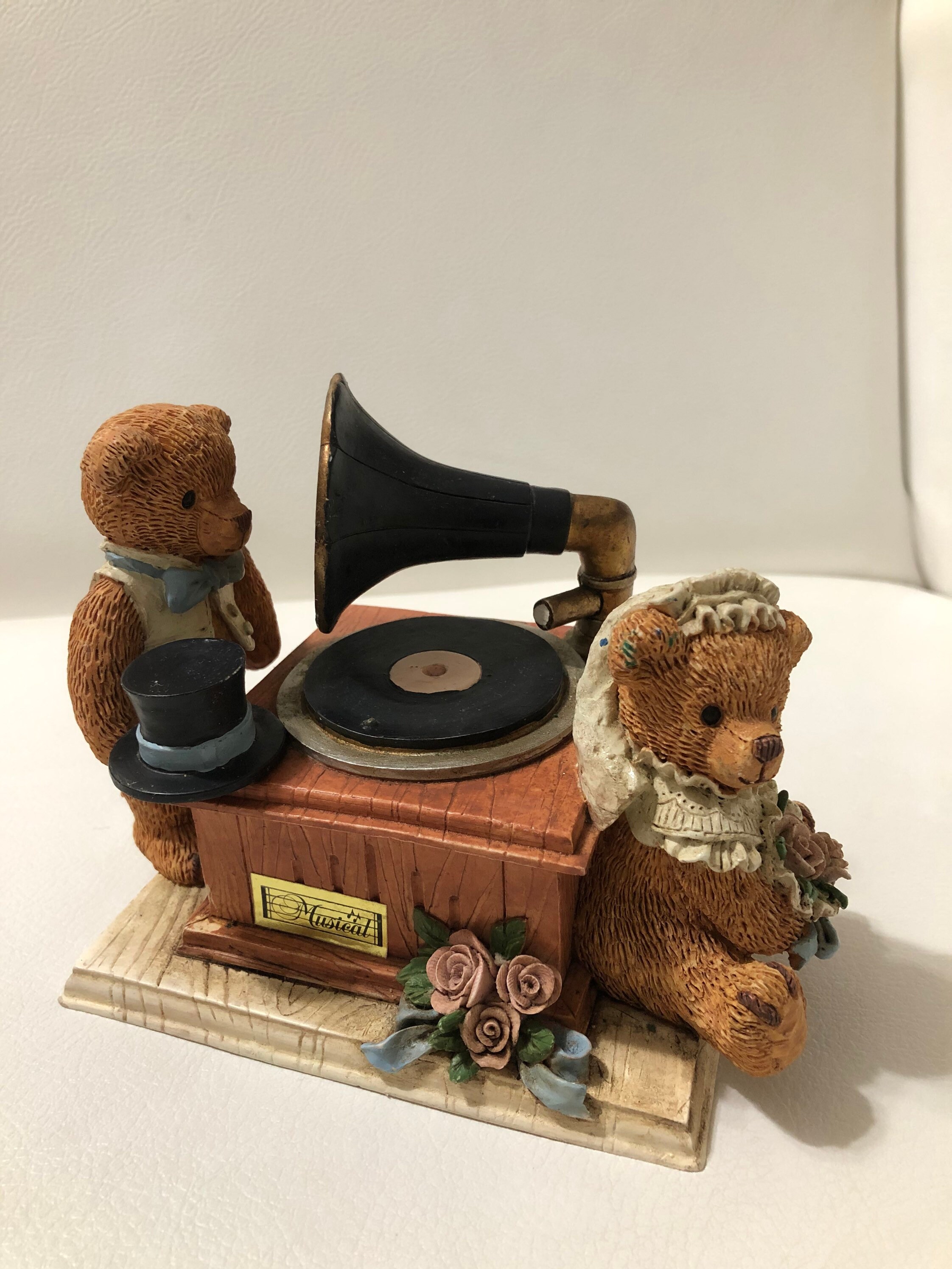 Vintage Teddy Bear Music Box: "true Love" Wedding Scene - Etsy