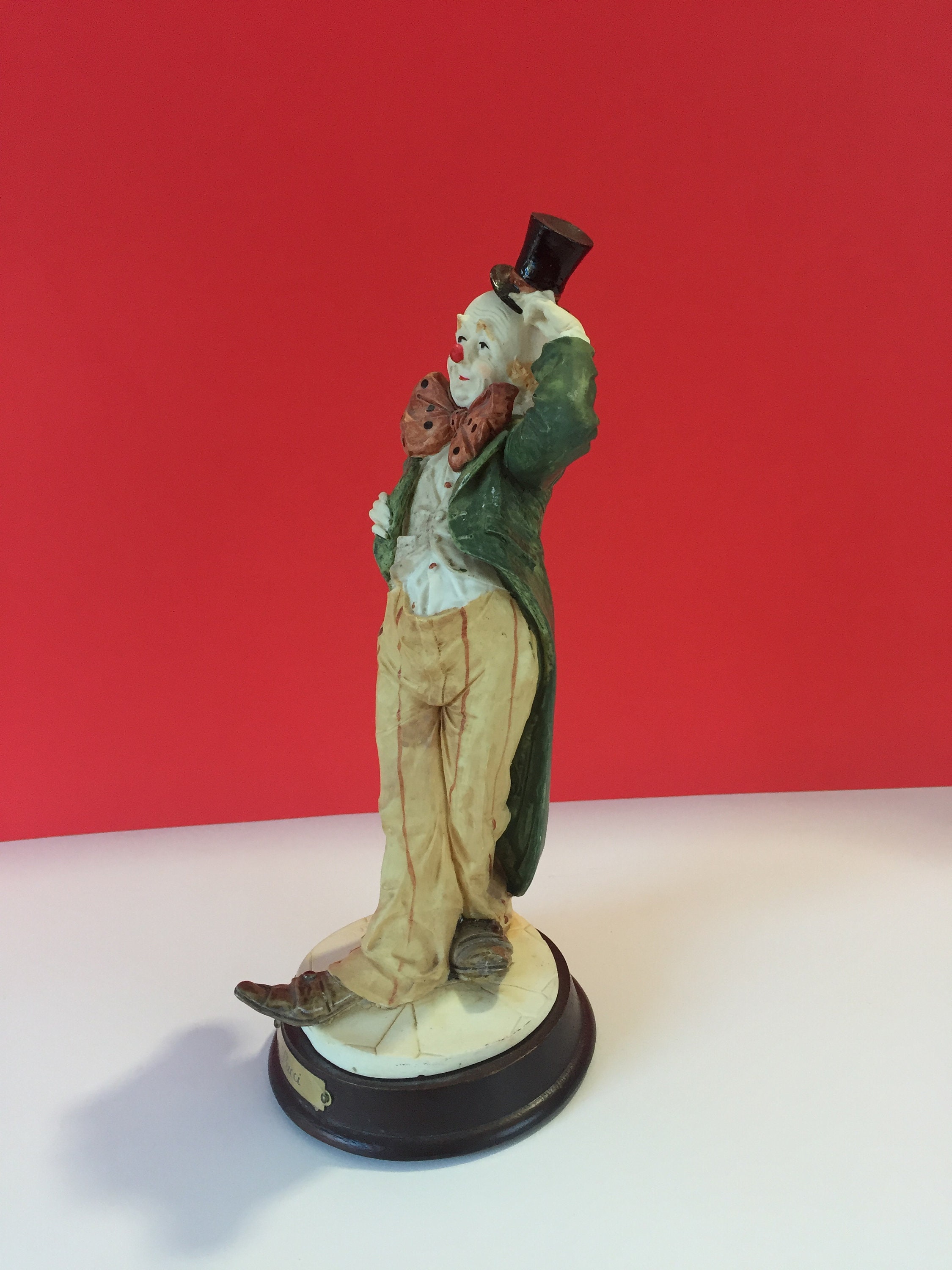 Vintage 80s Pucci 10" Clown/ Pucci Clown Statue/ 1988 Arnart / Artistic ...