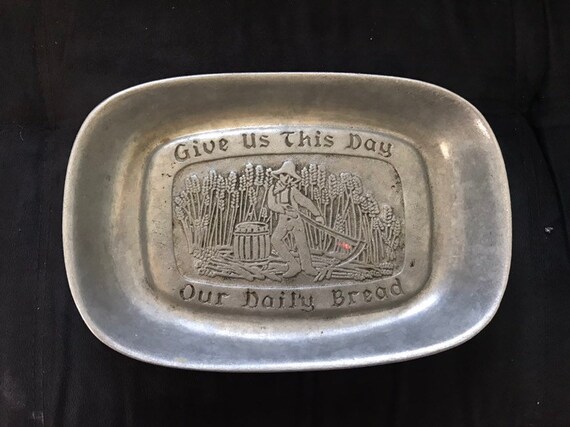 Vintage 60s Carson Tray/ Vintage Metal Plate / Platter - Etsy