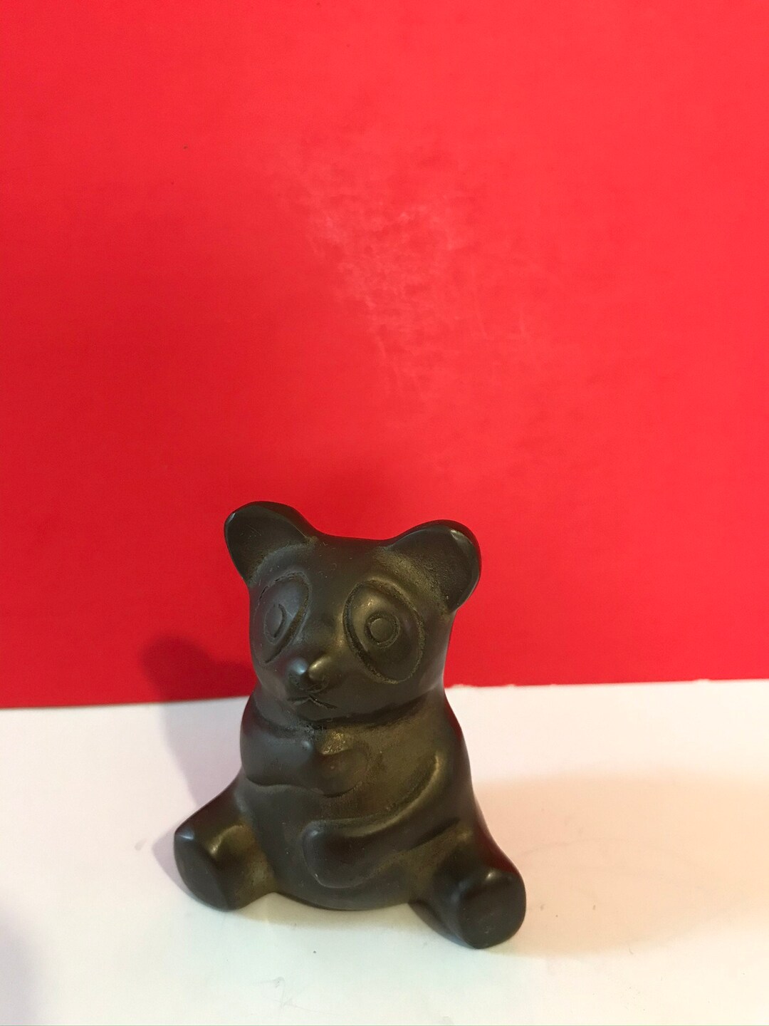 Vintage 70s Leonard Solid Brass Collection Bear Figurines Silver MFG.CO ...