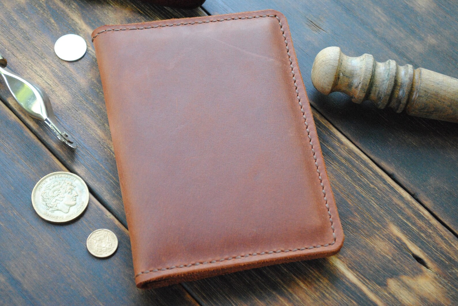 Navy blue passport cover Custom passport holder Minimalist | Etsy