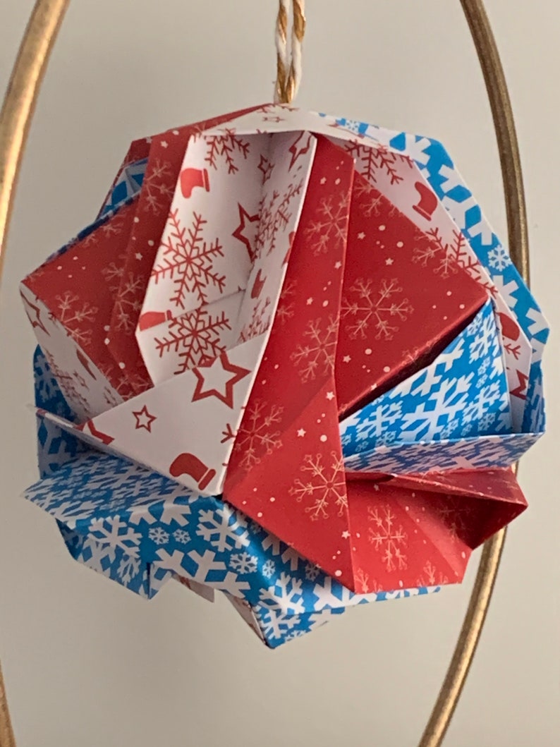 Origami Christmas Ornament/christmas Ornament/christmas Gift/ornament ...