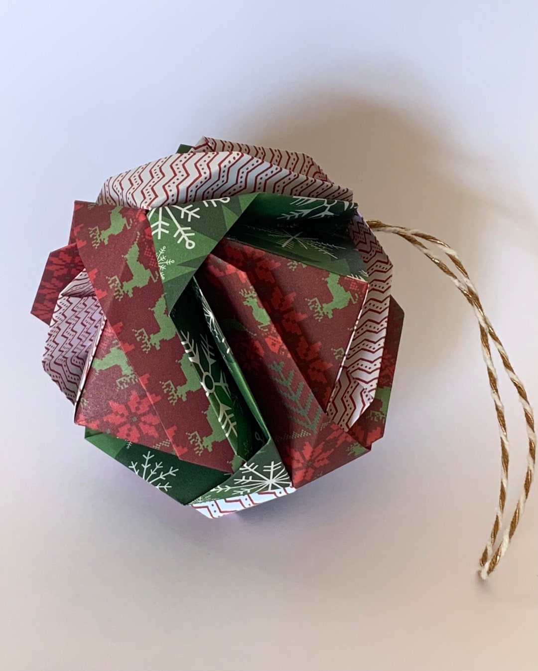Origami Christmas Ornament/christmas Ornament/christmas Gift/ornament ...
