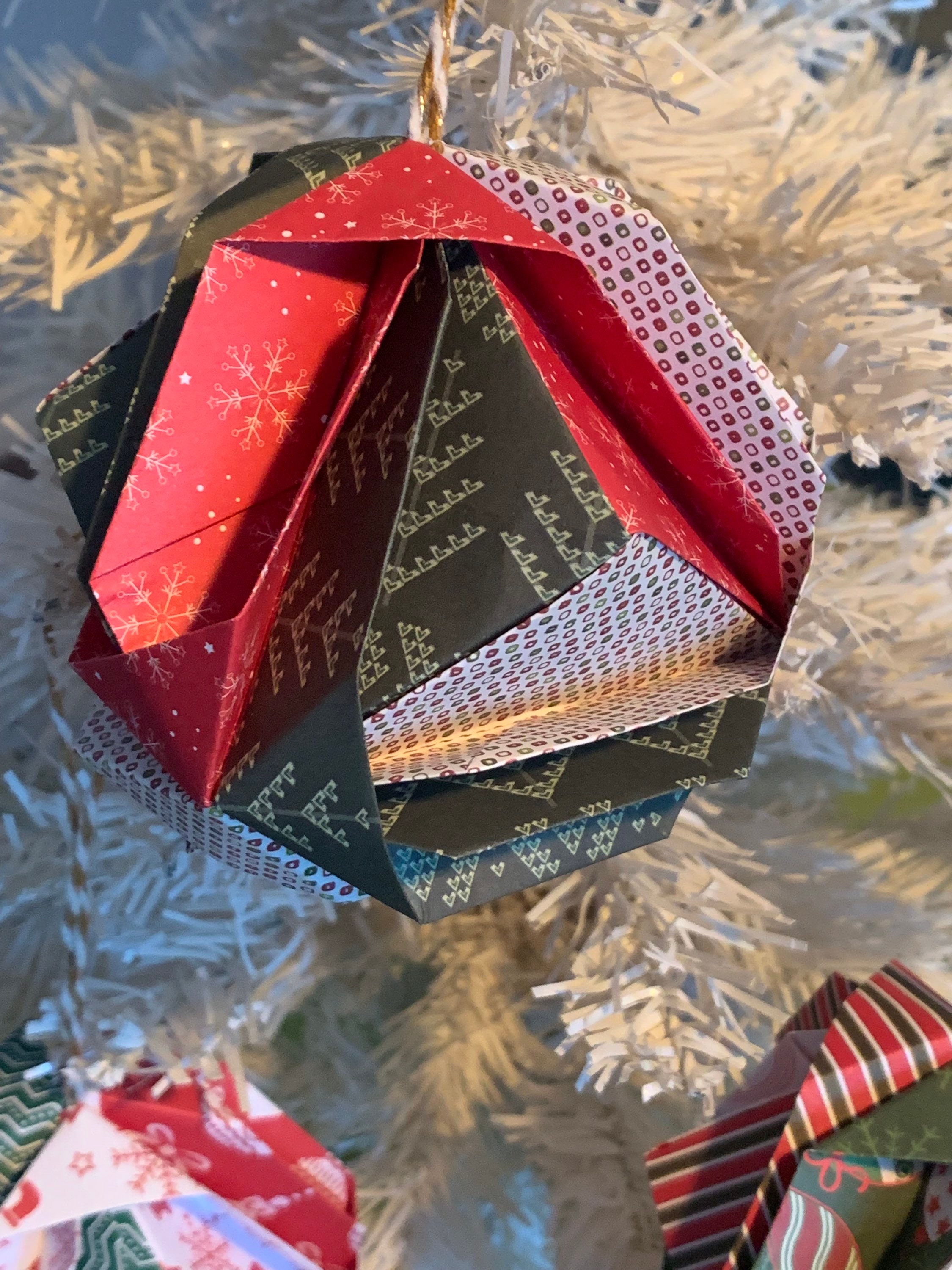 Origami Christmas Ornament/christmas Ornament/christmas Gift/ornament ...