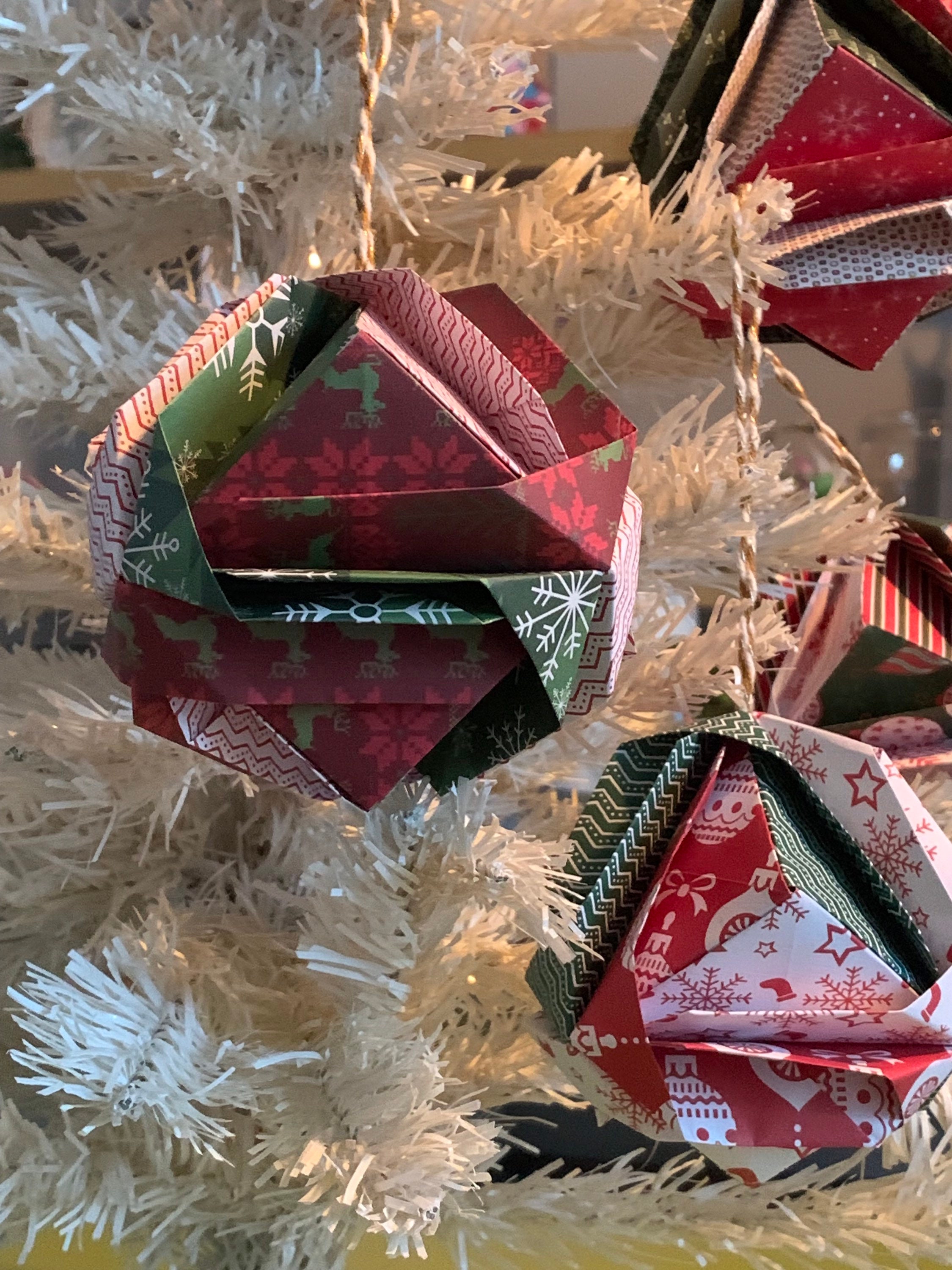 Origami Christmas Ornament/christmas Ornament/christmas Gift/ornament ...