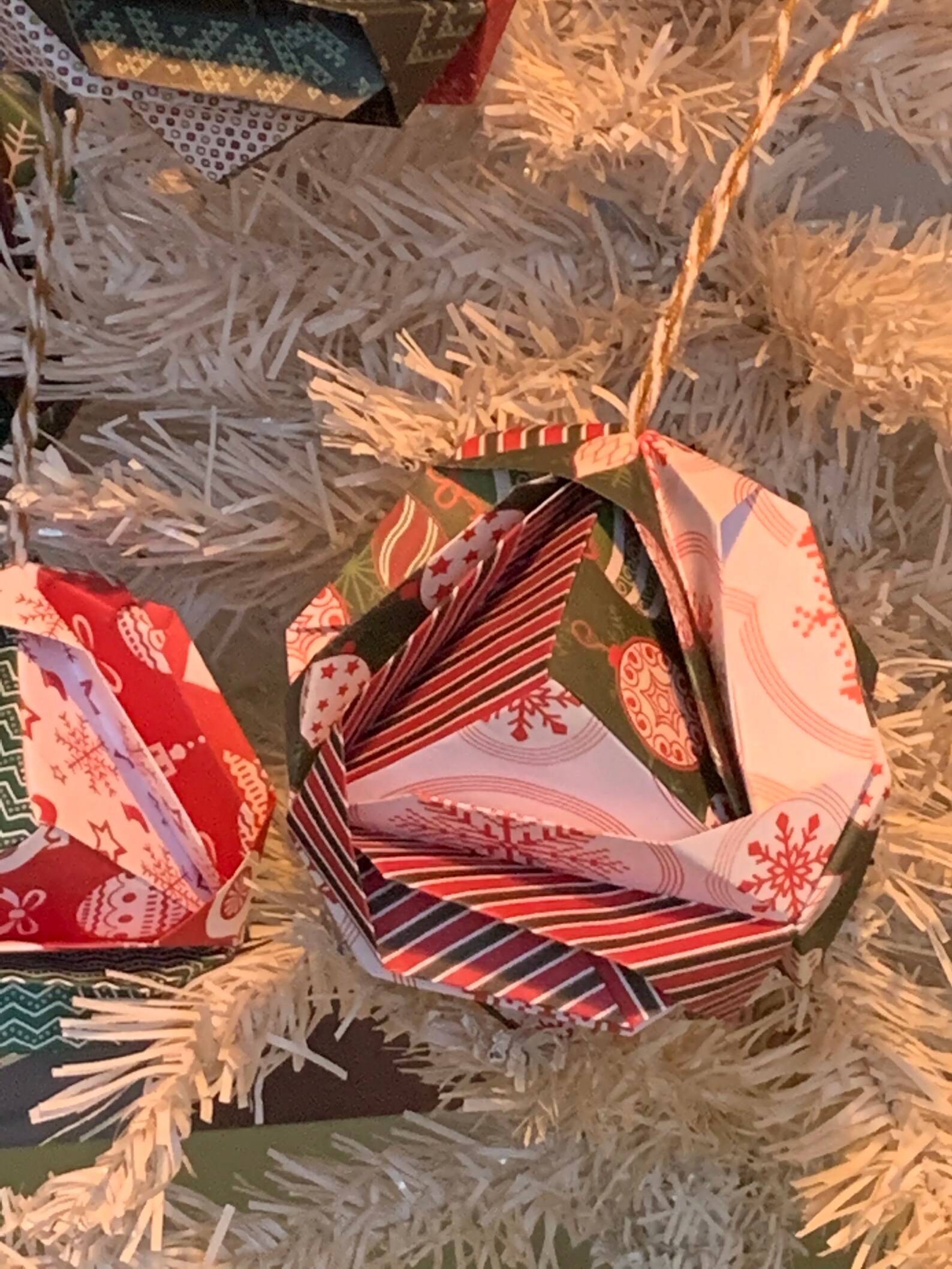 Origami Christmas Ornament/christmas Ornament/christmas - Etsy