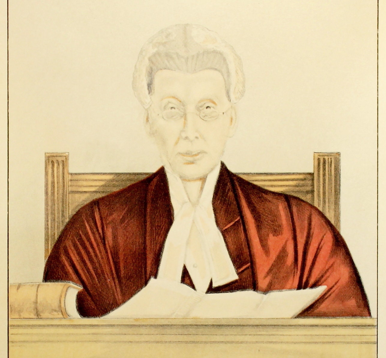 Vanity Fair Handmade Lithograph Red Robed Judges Sir Joseph - Etsy