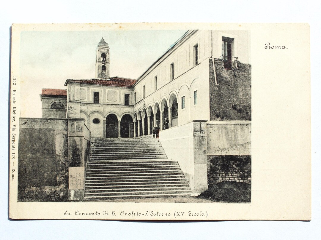 St. Onofrio Church Rome Italy: Vintage RPPC Postcard, Early 1900s - Etsy