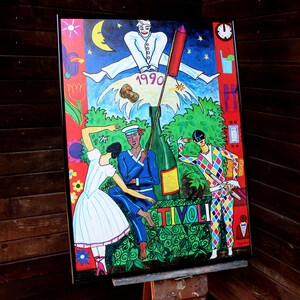 Lars Ravn Lithograph NOT off Set Framed Tivoli Gardens Magical ...