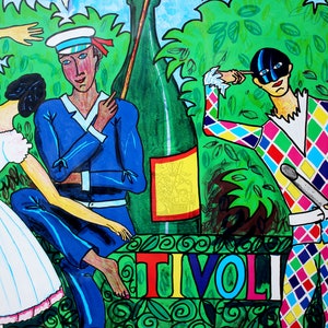 Lars Ravn Lithograph NOT off Set Framed Tivoli Gardens Magical ...