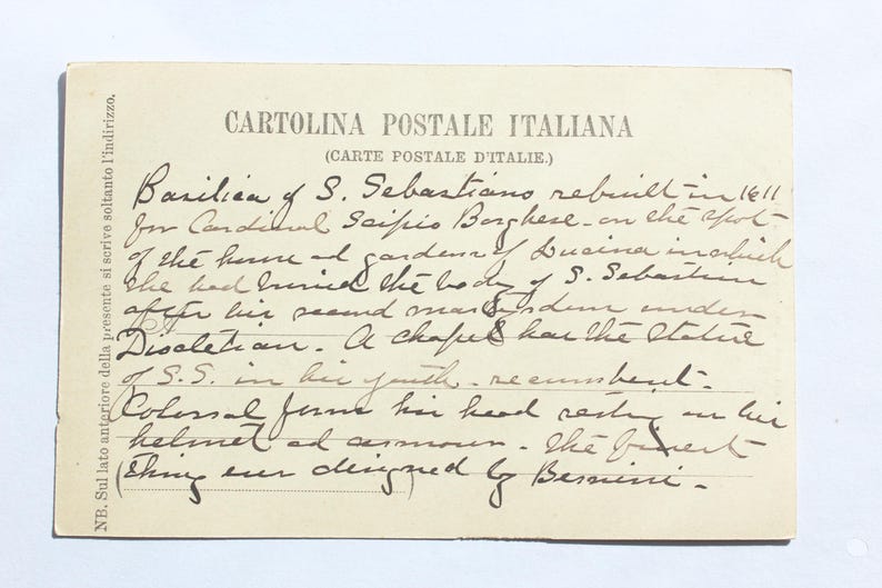 Saint Sebastian Catacombs, Rome: Vintage Italy RPPC Postcard, Early ...