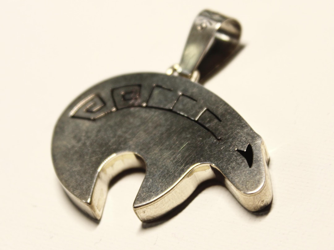 Native American Bear Pendant Sterling Silver Collectible Sign of ...