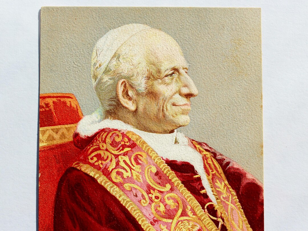 Pope Leo the XIII Rome Italy Postcard Early 1900s Religious Cards ...