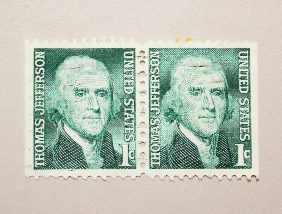 1968 Stamp American President Thomas Jefferson Postal Stamps 2 ...