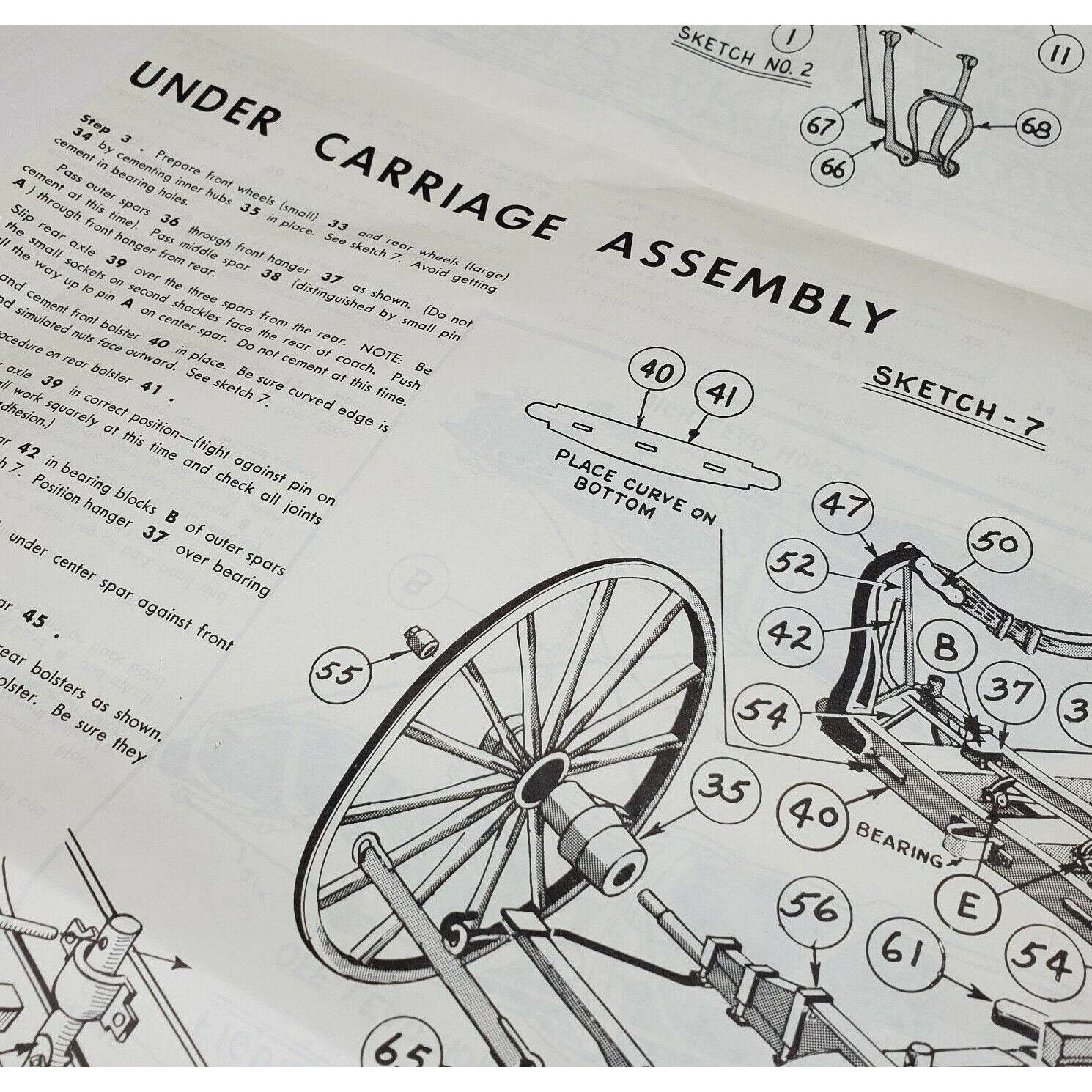 Vintage 50s Marx Wells Fargo Stagecoach Model Kit Concord Instructions ...
