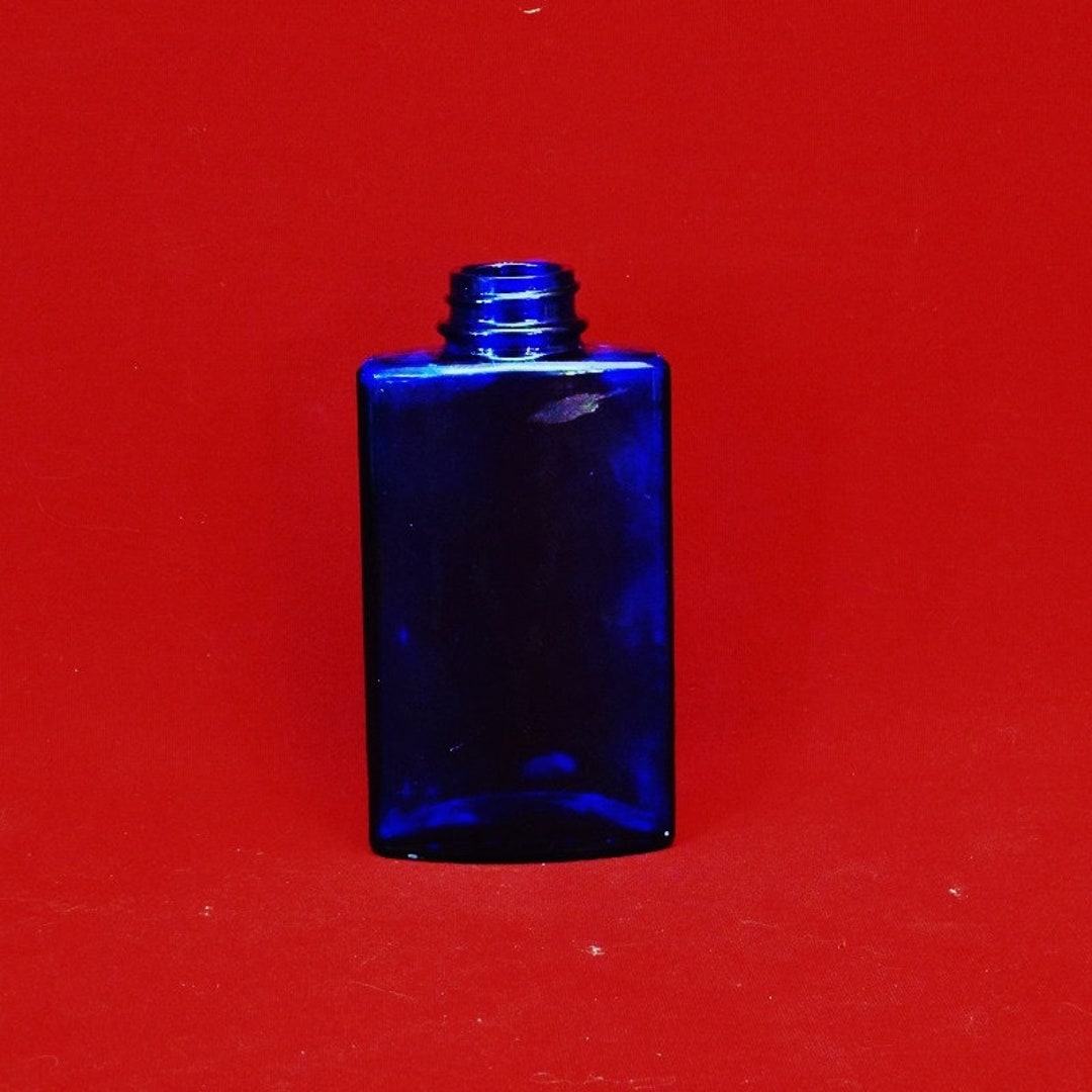 Cobalt Blue Talcum Powder Bottle - Etsy
