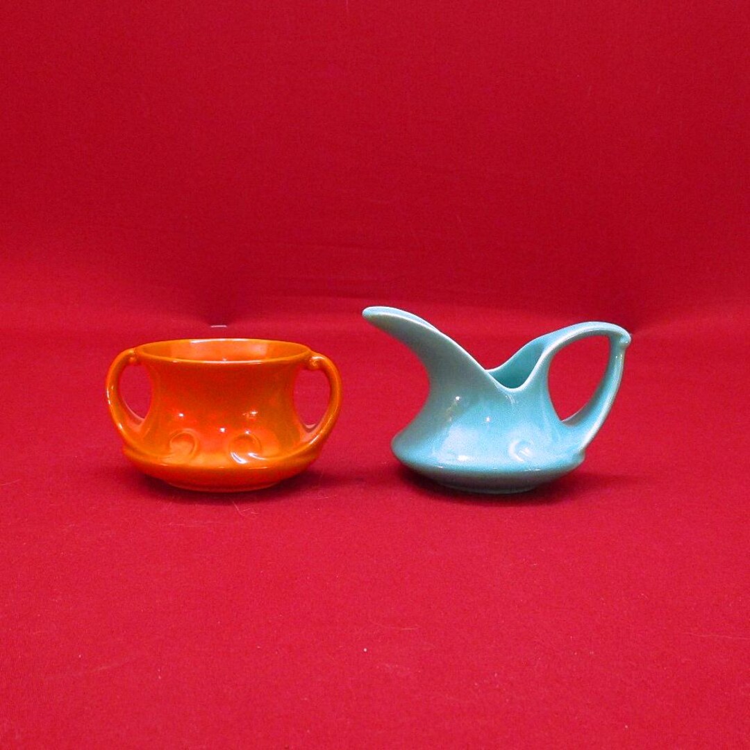 Red Wing Sugar and Creamer Set - Etsy