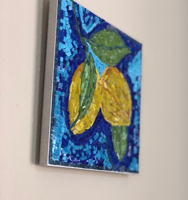 Mosaic Lemon Wall Art - Etsy