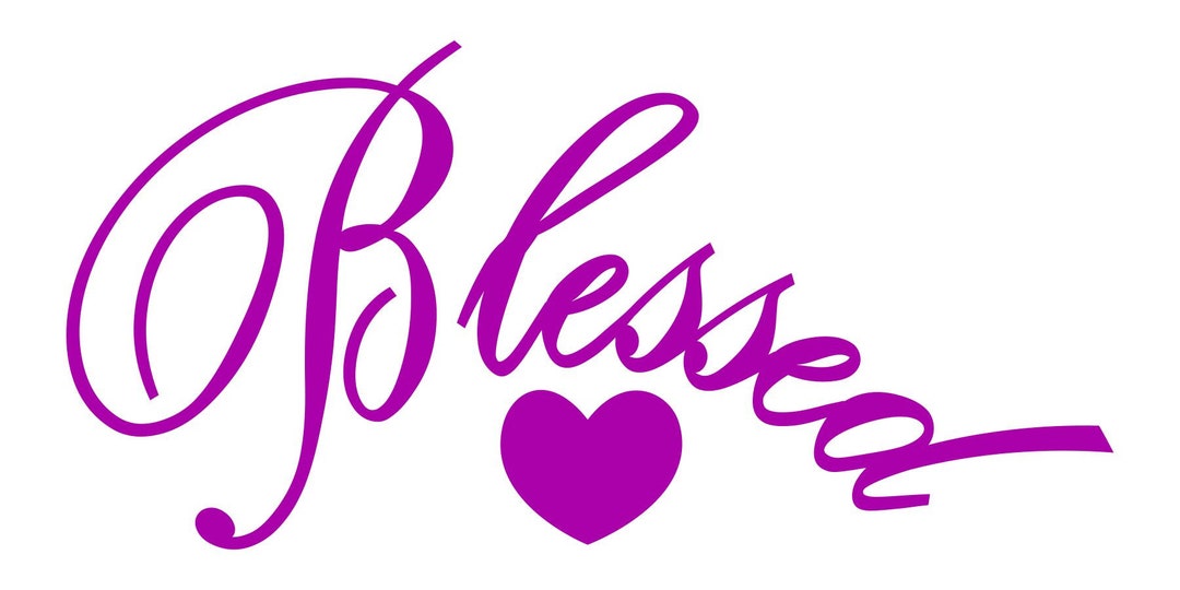 Blessed Heart Arched Decal for Wall or Vehicle - Etsy