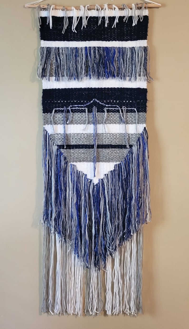 Decorative Handmade Blue Wall Hanging - Etsy