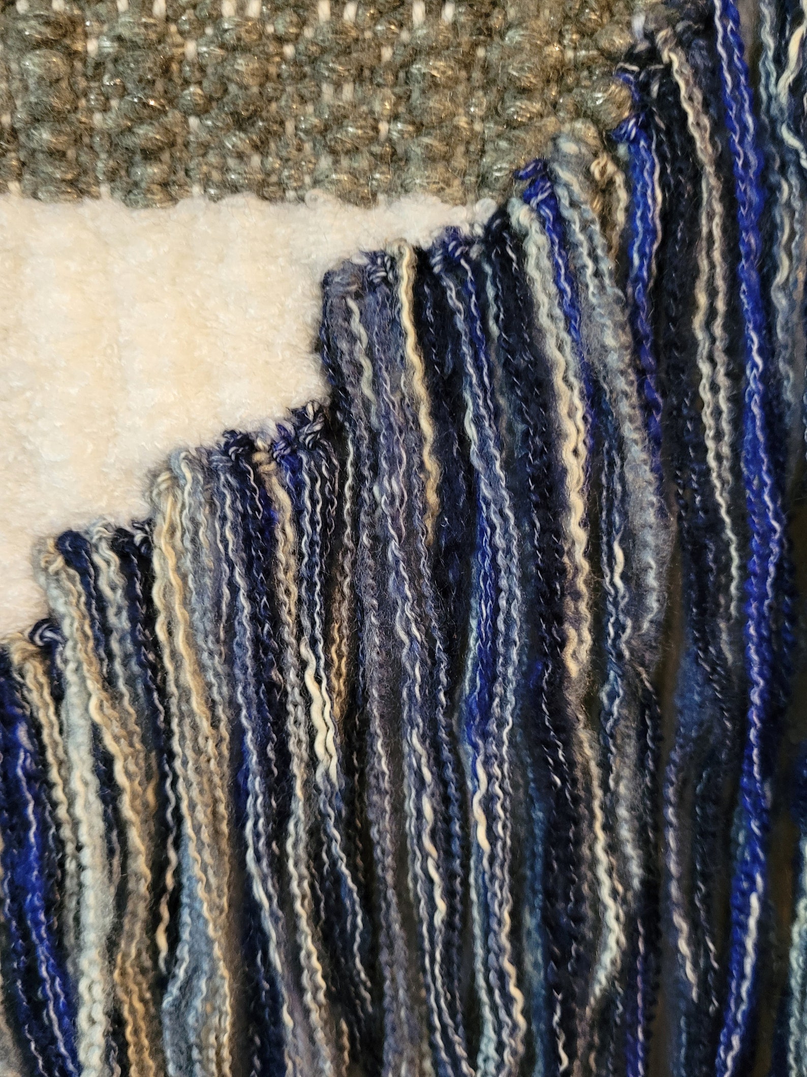 Decorative Handmade Blue Wall Hanging - Etsy