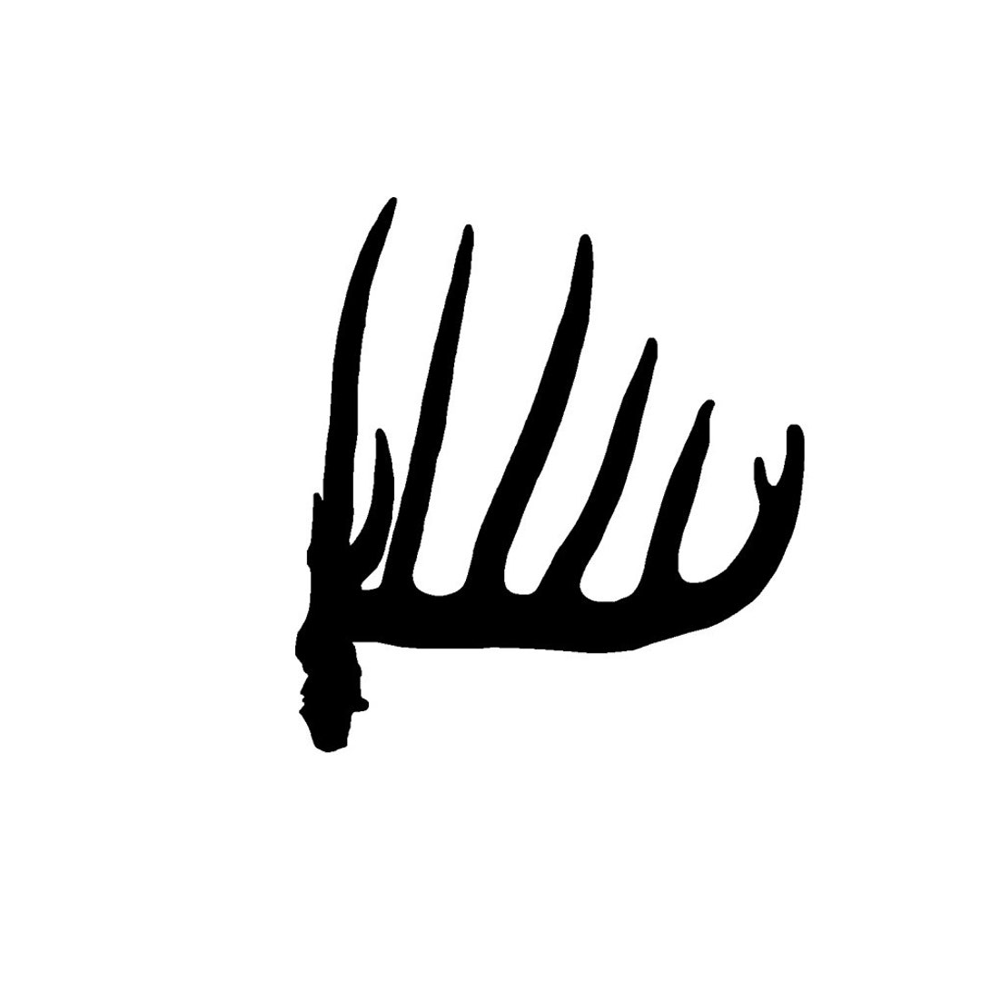 Whitetail Shed Antler Vinyl Decal Sticker 6" W X 6" H Individually Cut ...