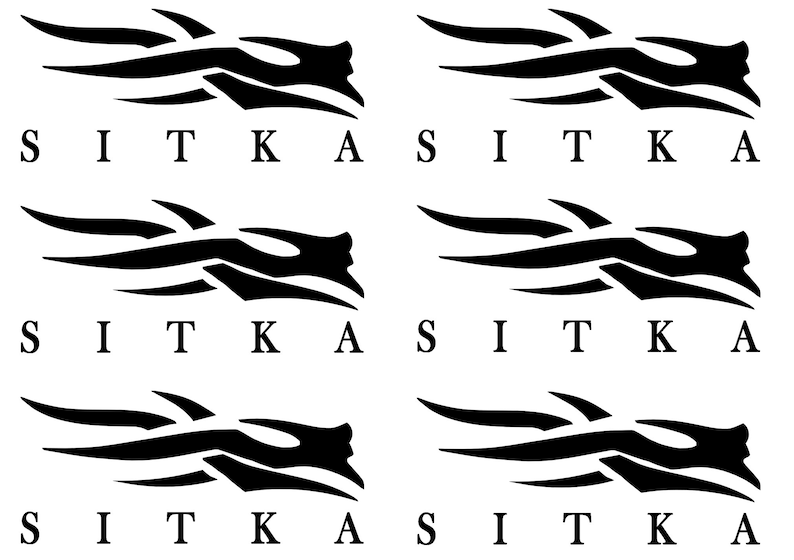 6 Pack Sitka Hunting Gear Vinyl Decal Sticker [9" W X 5" H ...