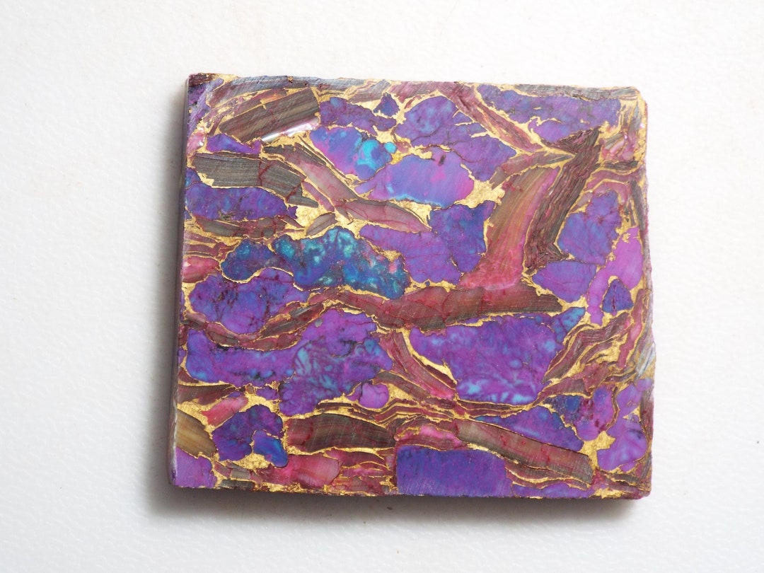 Turquoise and Abalone Shell, Compressed Turquoise, Slab for Display ...