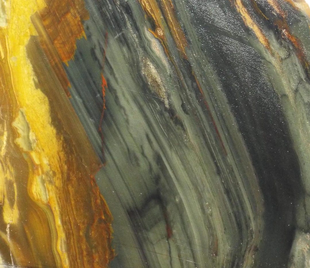 Blue Mountain Picture Jasper Slab for Display, Lapidary, Cabbing - Etsy