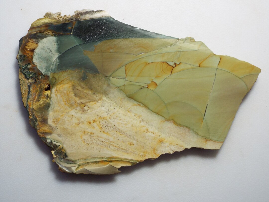 Blue Mountain Picture Jasper Slab for Display, Lapidary, Cabbing - Etsy