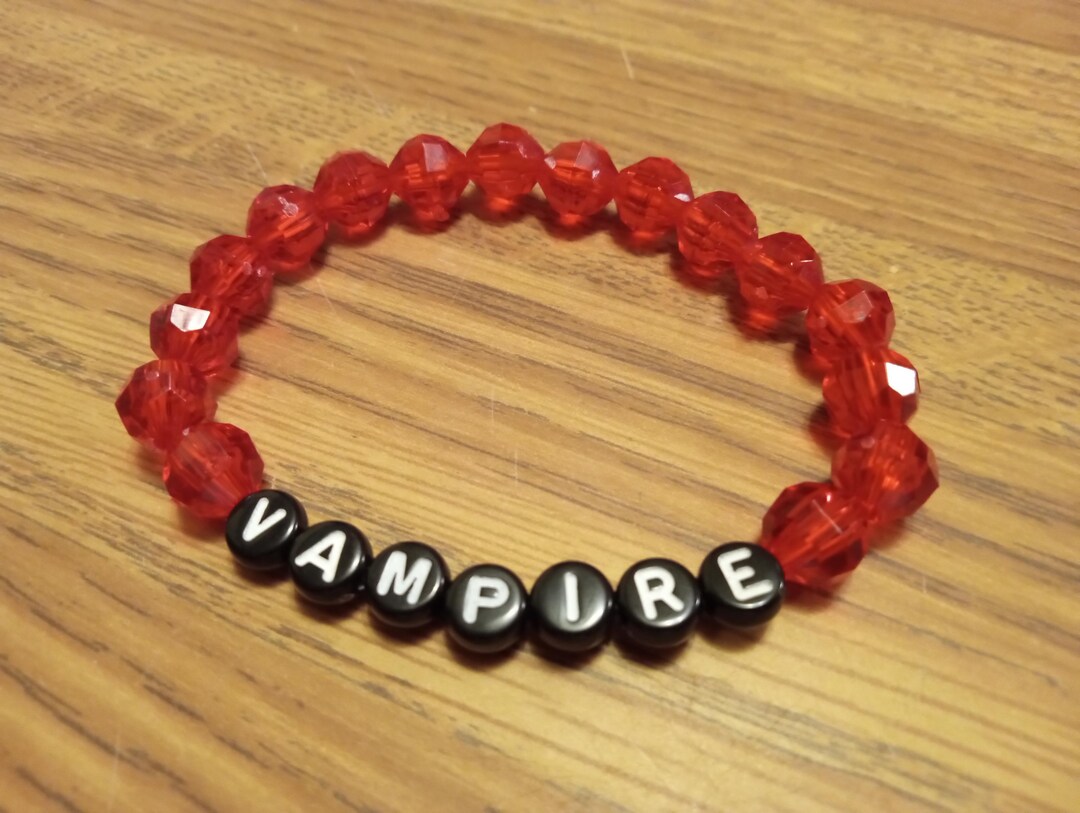 Blood Red VAMPIRE Bracelet - Etsy