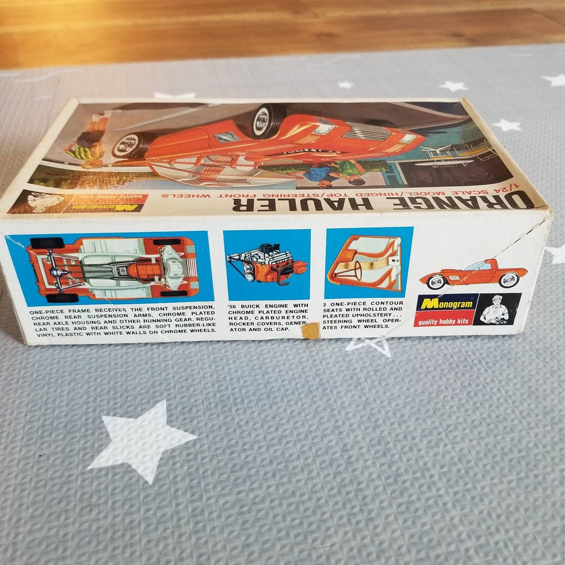 Vintage Monogram Orange Hauler Hinged Top Model Scale Box - Etsy