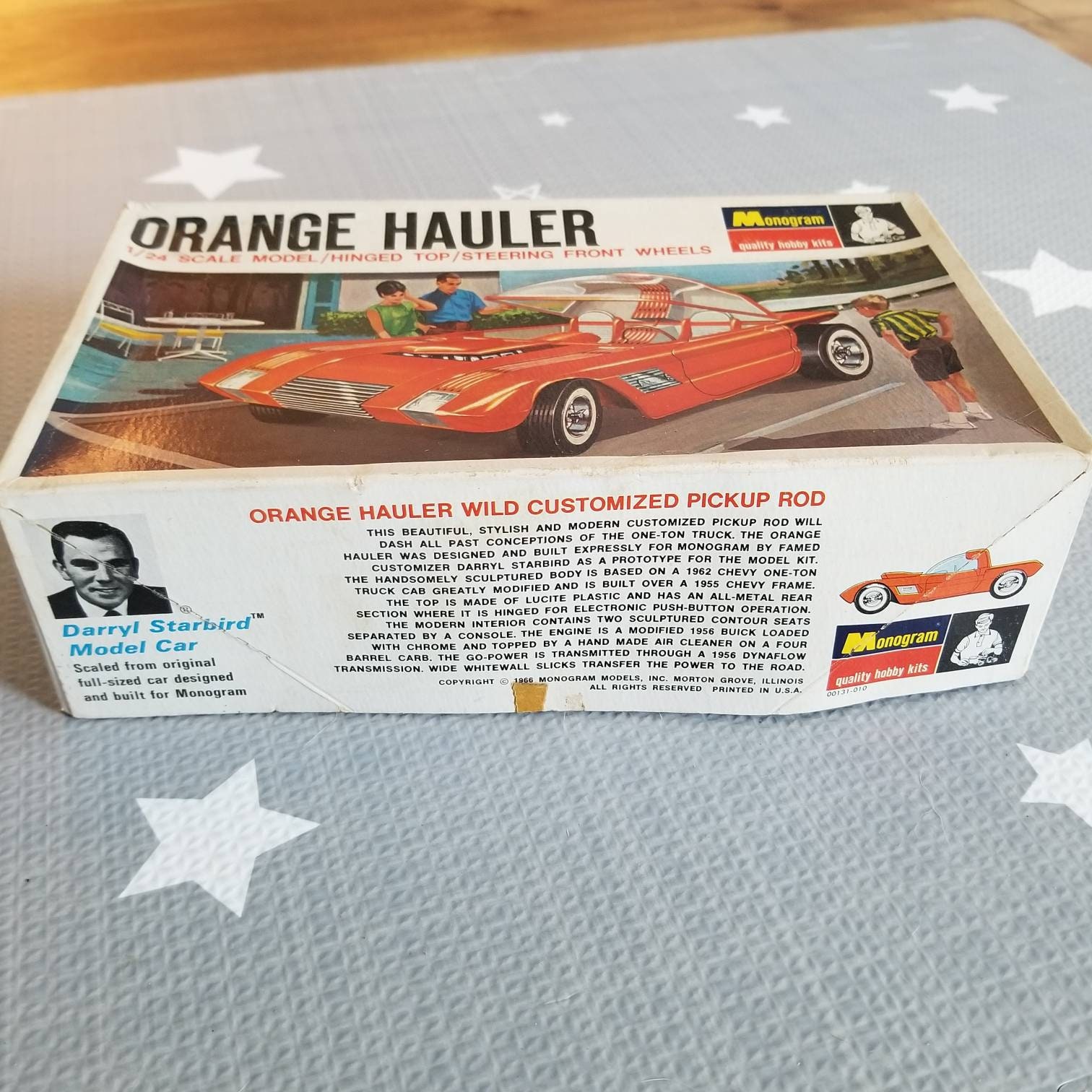Vintage Monogram Orange Hauler Hinged Top Model Scale Box - Etsy