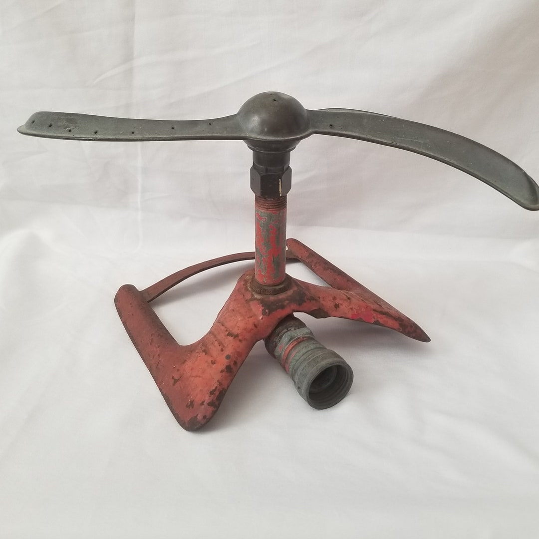 Vintage Art Deco Brass Propeller Lawn Sprinkler Brass Sprinkler ...